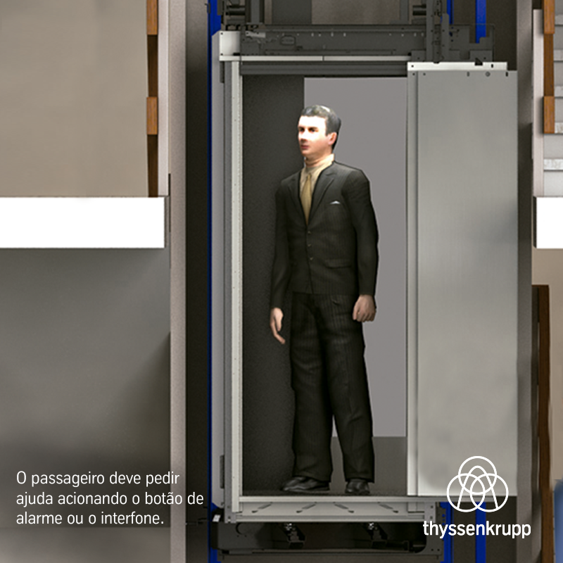 O elevador parou, o que devo fazer? - TK Elevator Brasil